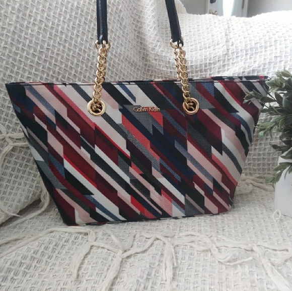 Calvin Klein | Bags | Calvin Klein Colored Tote | Poshmark